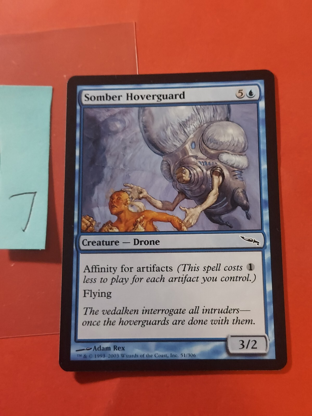 2003 Magic The Gathering Mirrodin #51 Somber Hoverguard, C, NF, Blue, cd7 | eBay