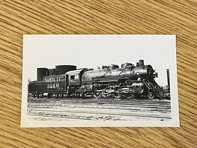Santa Fe Railway Steam Engine Locomotive 3166 Vintage Photos ATSF | eBay