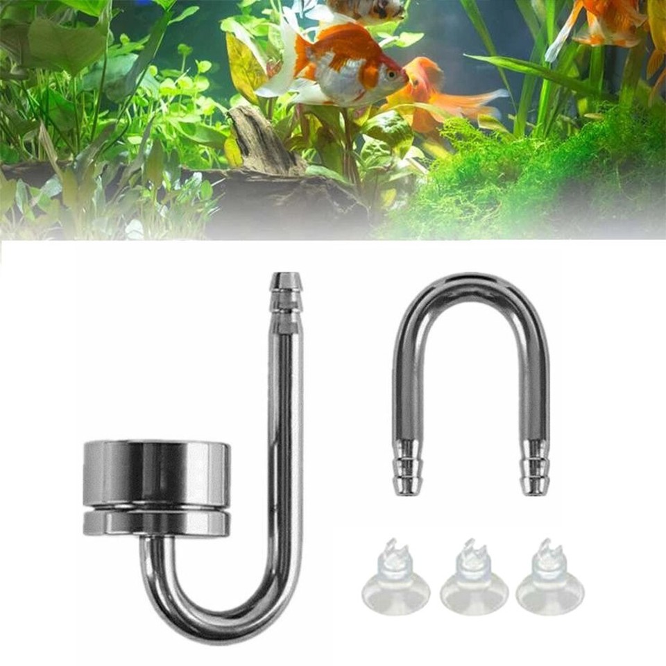 For Fish Tank Aquarium Co2 Diffuser Stainless Steel Atomizer U Shape ...