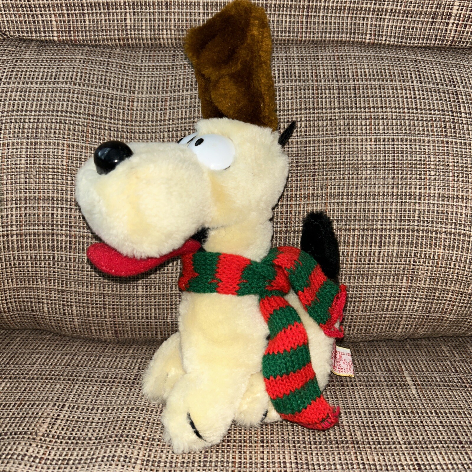 Garfield Odie Dog Plush with Scarf - 9" - 1983 Daikin Fun Farm - CLEAN ...
