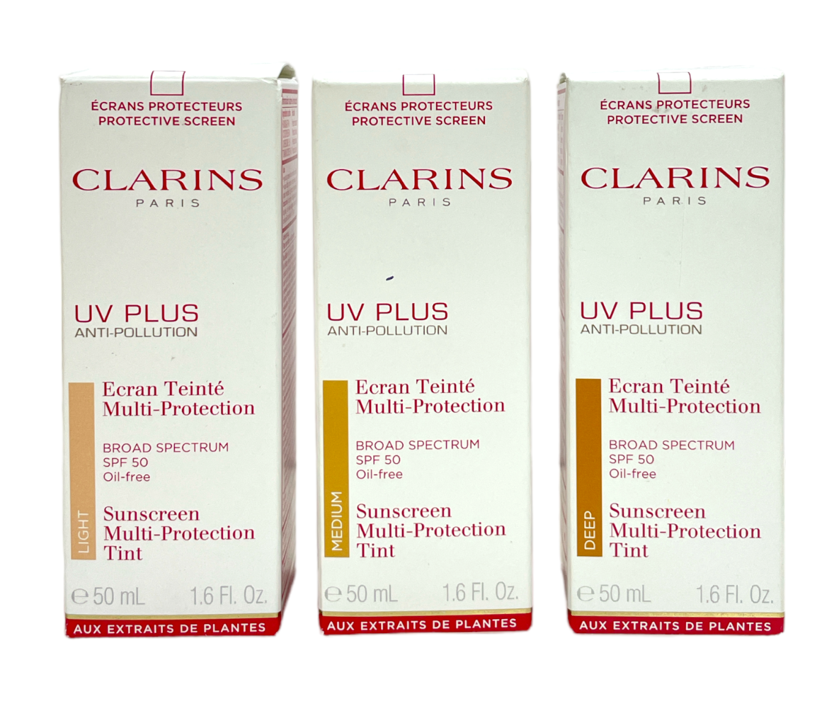 Clarins Sunscreen Multi-Protection Tint SPF50 (50mL / 1.6oz) NEW YOU ...