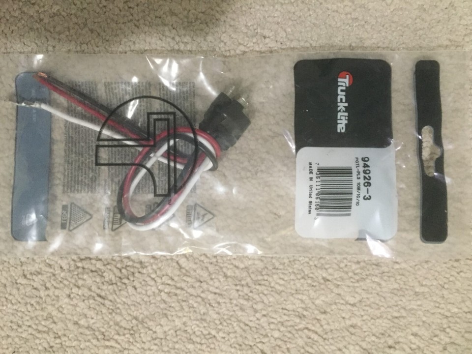 Truck-Lite 11-Inch Stop/Turn/Tail Plug - Bulk Pkg - 94926-3 | eBay