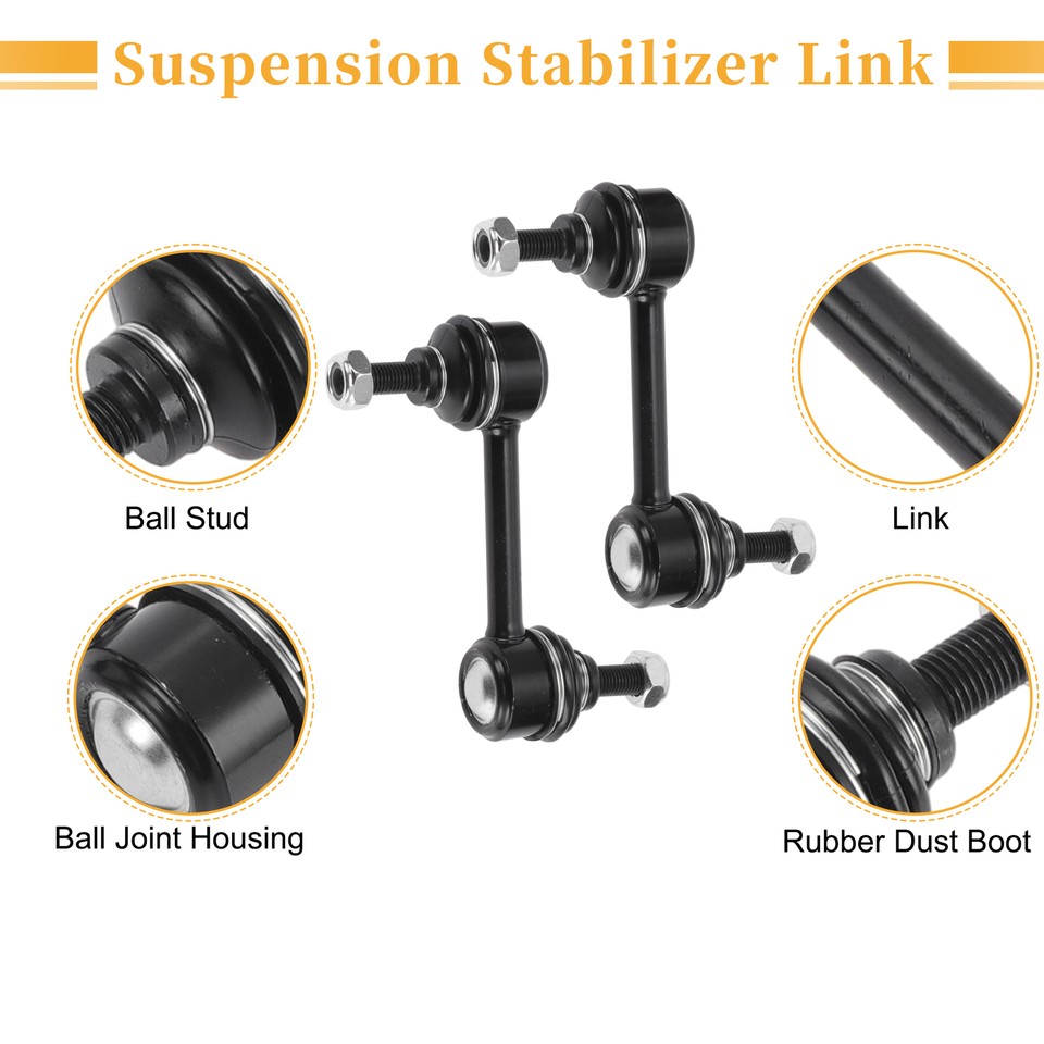 4pcs Front Rear Stabilizer Sway Bar Link for Ford Edge 07-14 No.K750159 ...