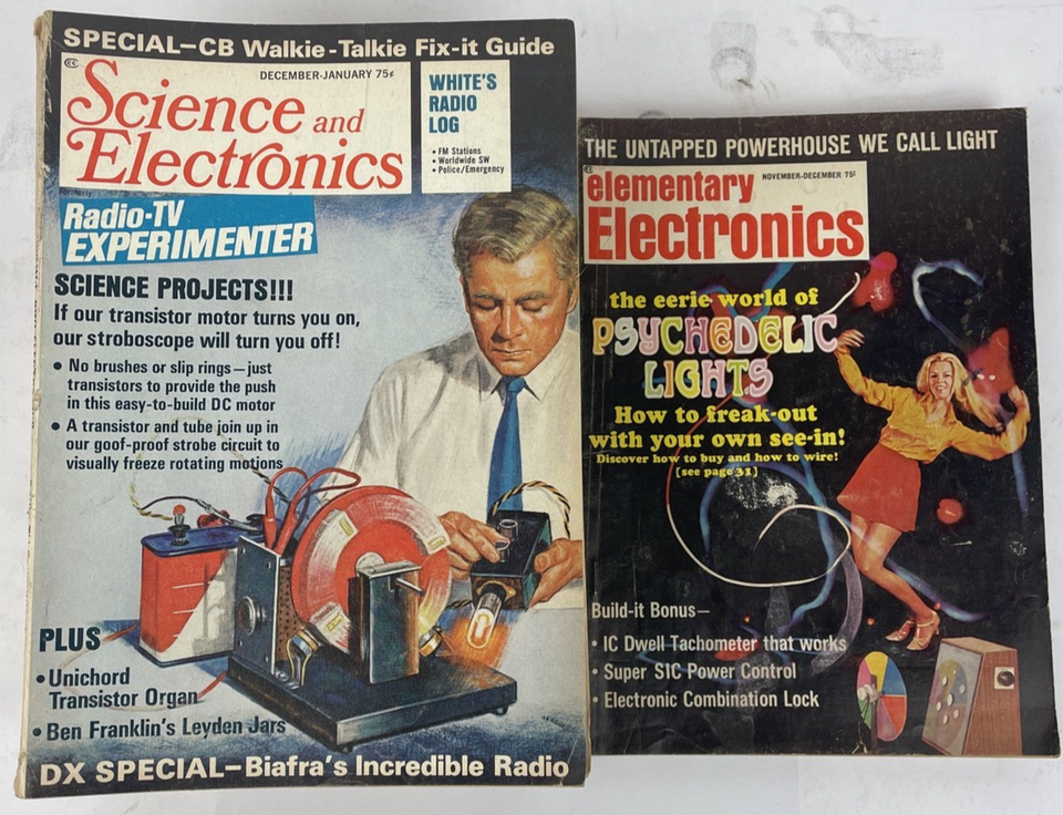 VTG Science Electronics Lot of 18 Magazine Issues 1960s 70s ASSORTED ...