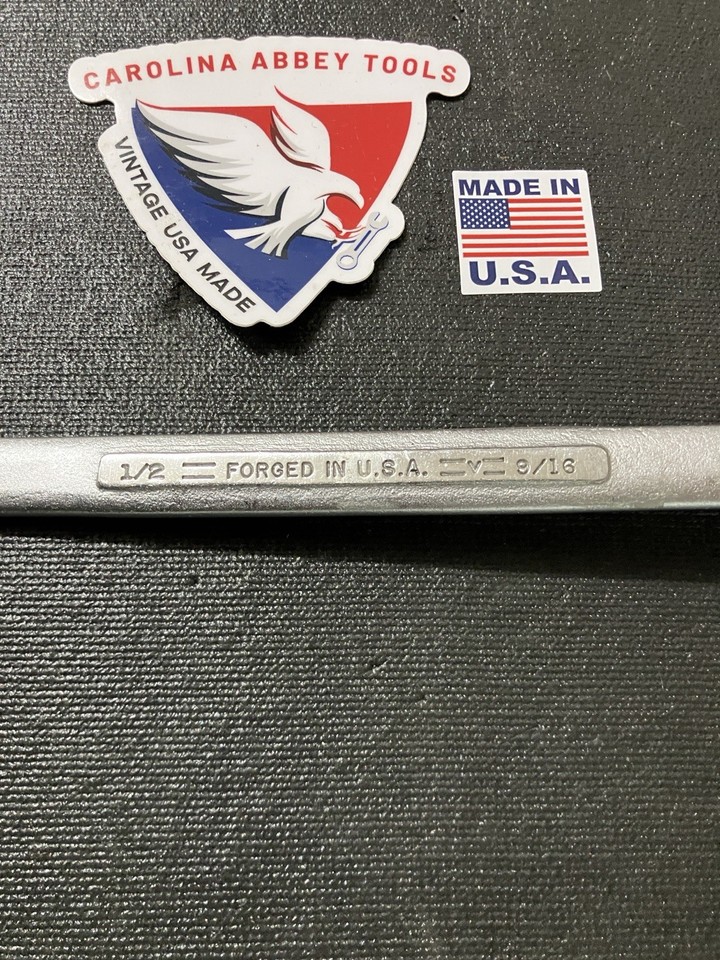 Vintage Sears Craftsman Six 6 Point Double Box End Wrench 1/2” X 9/16 ...