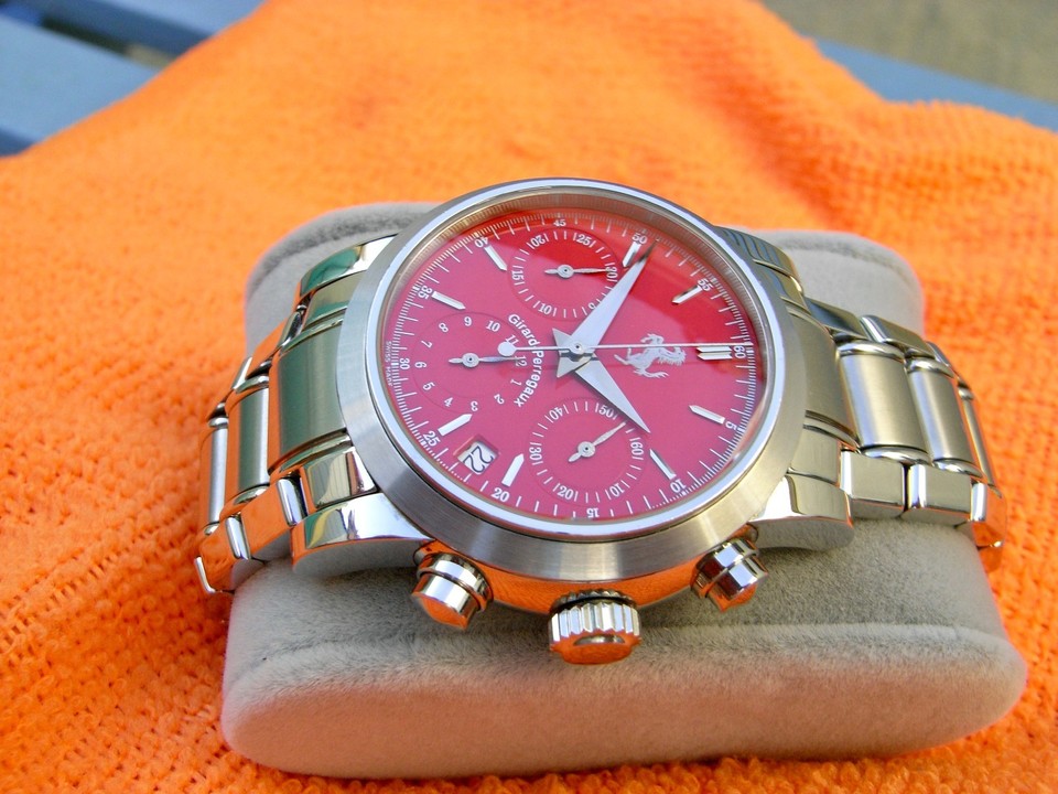 Girard Perregaux Ferrari Red Chronograph | eBay UK