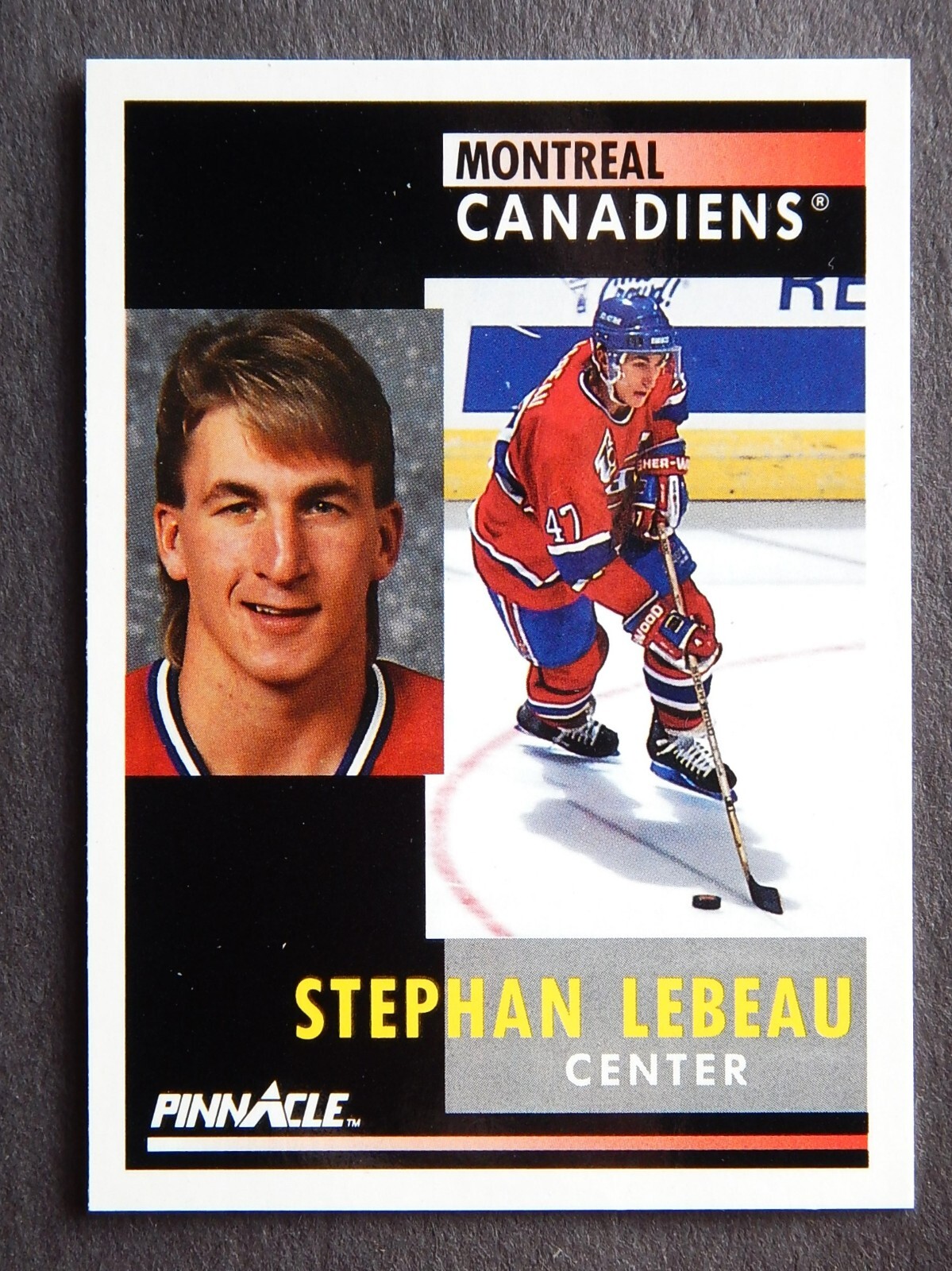 Stephan LeBeau #139 Pinnacle 1991 Hockey Card (Montreal Canadiens) LN ...