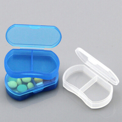 Clear Pill Organizer Mini Easy To Carry Pocket Small Medicine Tablet ...