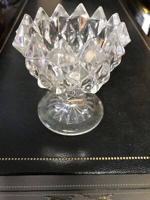 Master Salt Dip Cellar U S Glass EAPG Sunburst Base Antique Sawtooth | eBay