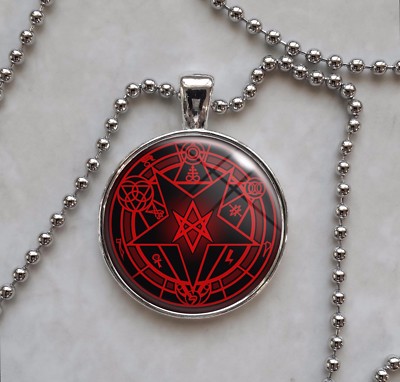 Satanism Thaumaturgy baphomet pentagram thelema Necklace | eBay