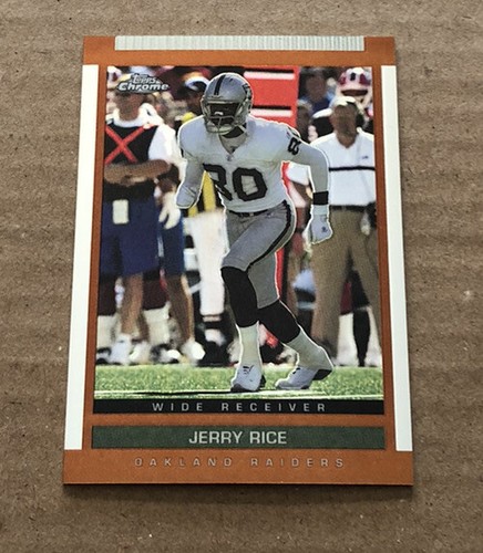 2003 TOPPS DRAFT PICKS & PROSPECTS CHROME FOOTBALL - JERRY RICE #16 HOF ...