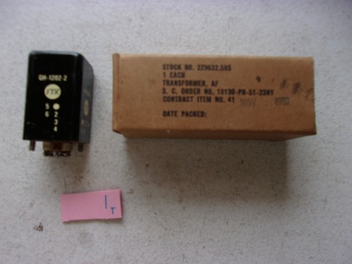 NEW IN BOX FTR TRANSFORMER AF GH-1202-2 2Z9632.585 (322) | eBay