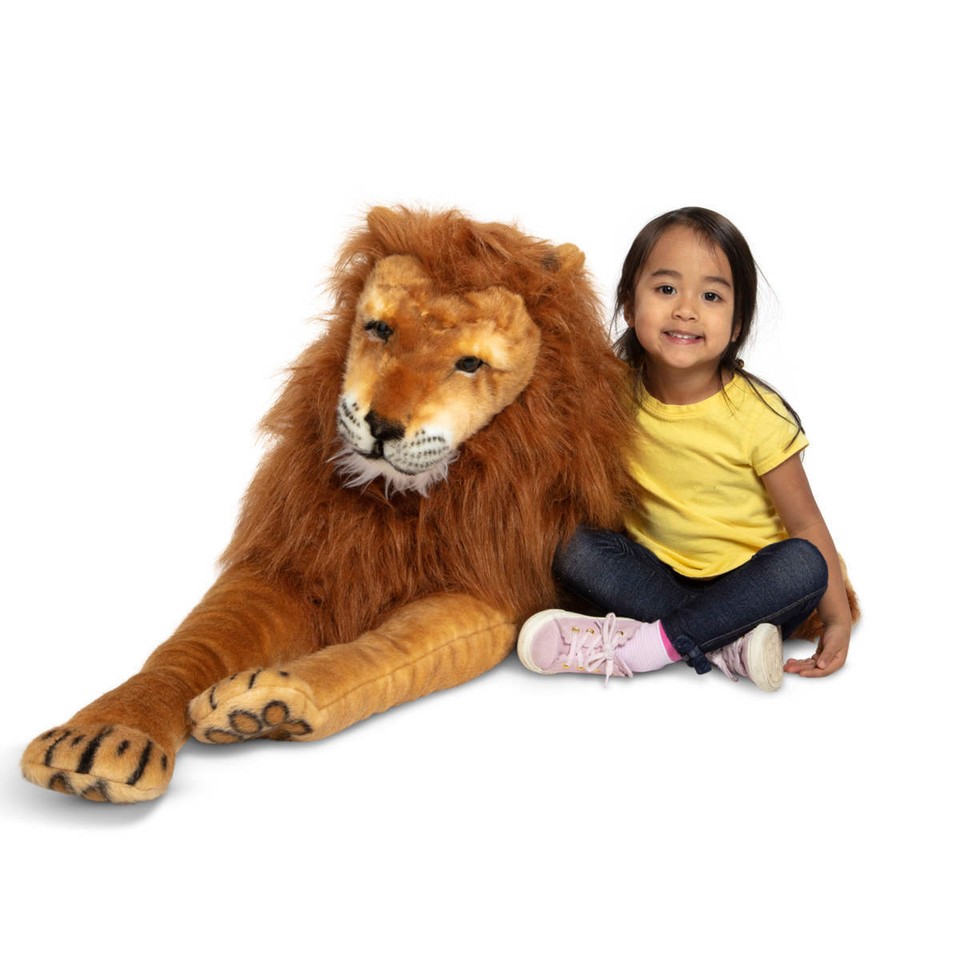 Melissa & Doug Riesen Kuscheltier Löwe 180 cm groß Plüschtier XXL ...