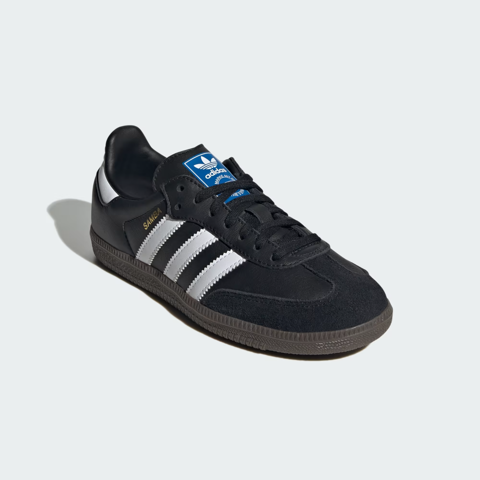 Adidas Samba OG IE3676 Sneaker Kids Black White Leather Lifestyle Shoes ...