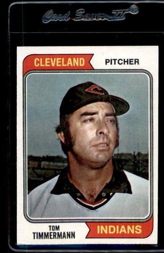 1974 Topps #327 Tom Timmerman Cleveland Indians - Nice Card | eBay