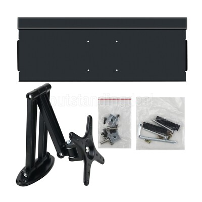 60cm Aluminum Keyboard Mouse Tray Rotary Holder Wall Mounted Bracket ...
