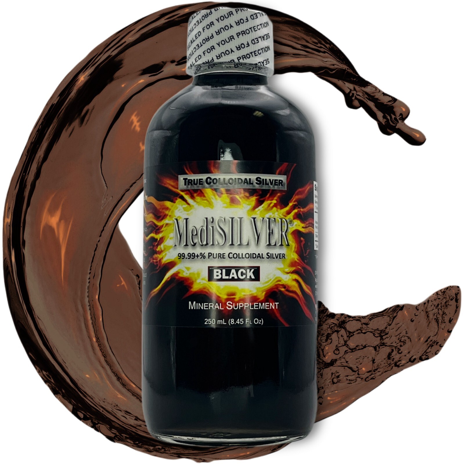 MediSILVER® BLACK Immunity Booster Diatomic True Colloidal Silver AgNP ...
