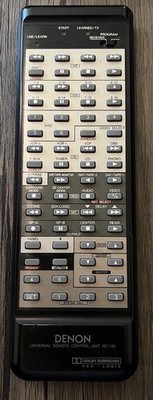 GENUINE DENON RC-132 HOME AUDIO RECEIVER REMOTE CONTROL AVR-1010 ...