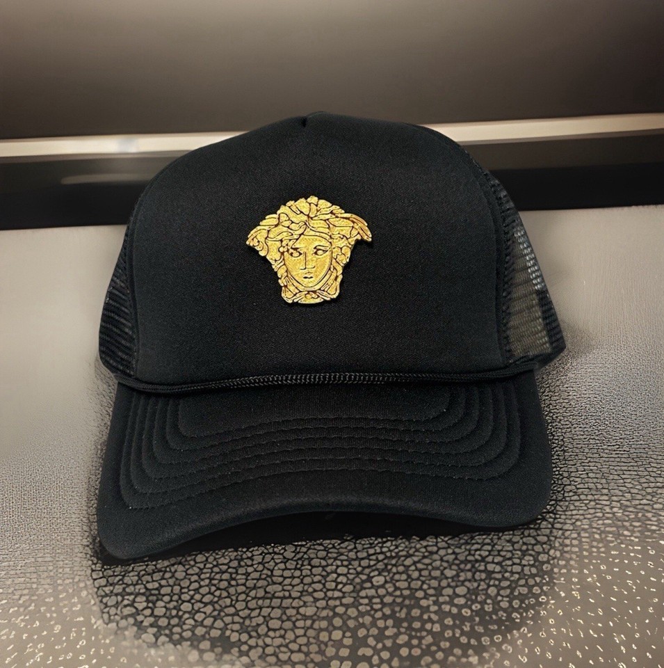 Medusa Hat Black - Trucker Hat - Custom Medusa Cap - YD Versac Inspired ...