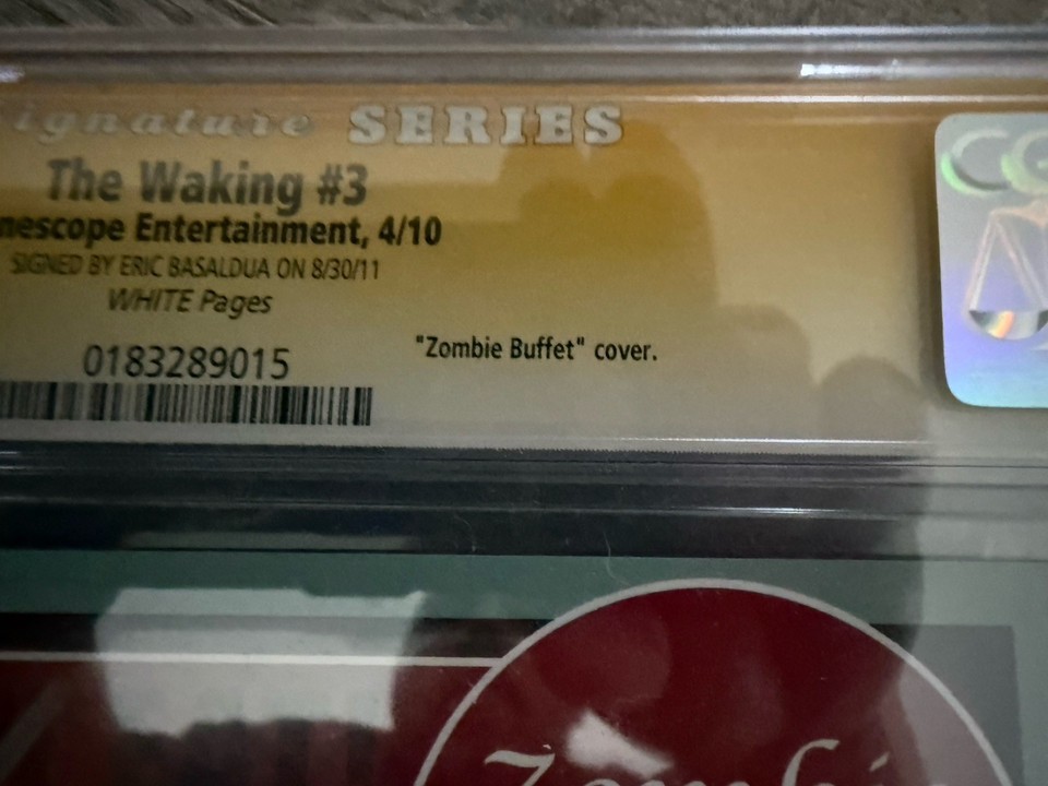 THE WAKING #3 ZOMBIE BUFFET 2010 Signed by Ebas Edition LTD 500 ...