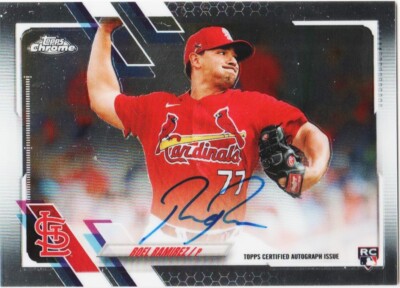 ROEL RAMIREZ RC AUTO 2021 TOPPS CHROME ROOKIE AUTOGRAPH CARD # RA-RR ...