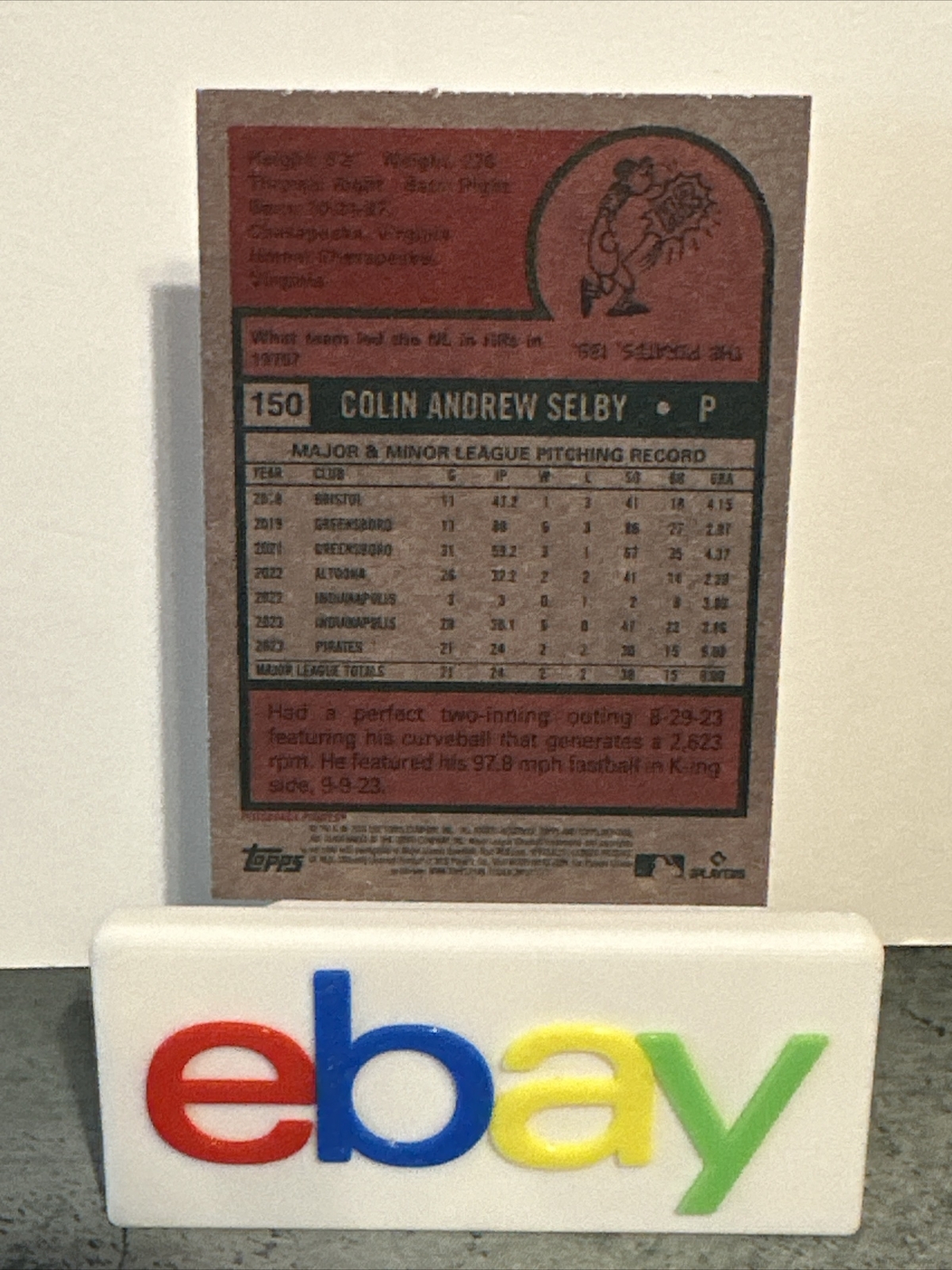 2024 Topps Heritage Baseball Colin Selby #150 RC Rookie | eBay