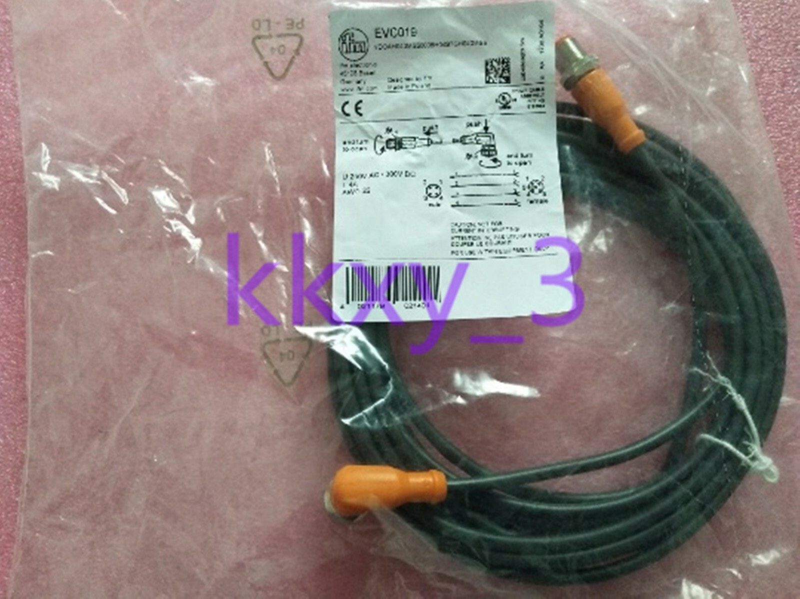 1 PCS New IFM cable EVC019 M12 5m double head | eBay
