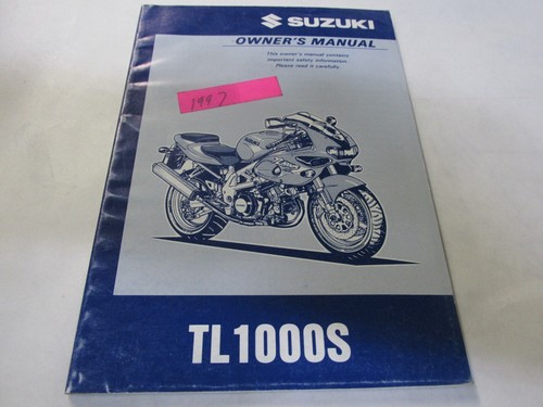 Suzuki Factory Owners Manual 1997 TL1000S TL1000SV 99011-02F51-03A | eBay