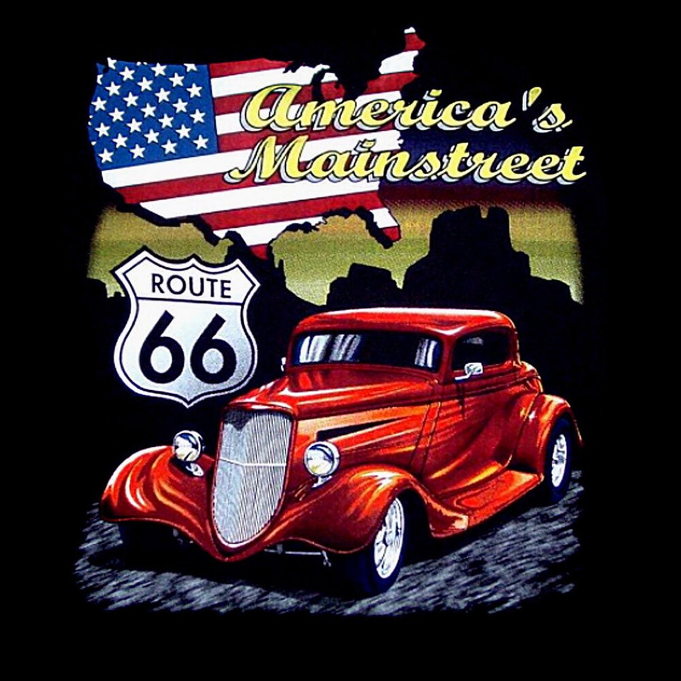 Hot Rod Route 66 Speed Lowrider Auto SCHWARZ Ärmellos T-Shirt Tank Top ...