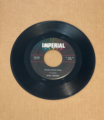 RICKY NELSON POOR LITTLE FOOL/DON'T LEAVE ME THIS WAY IMPERIAL 45 5228 ...