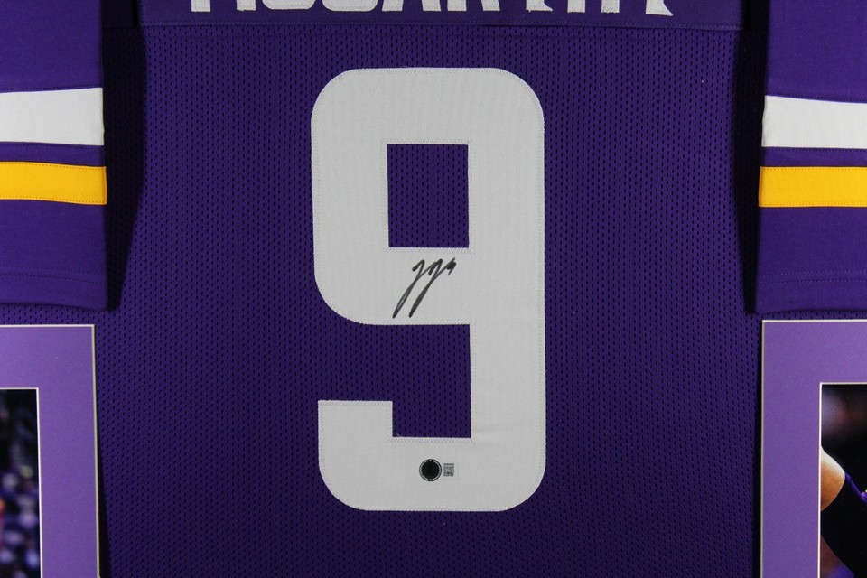 JJ MCCARTHY Signed/Autographed Custom Jersey Framed 35x43 - Beckett | eBay