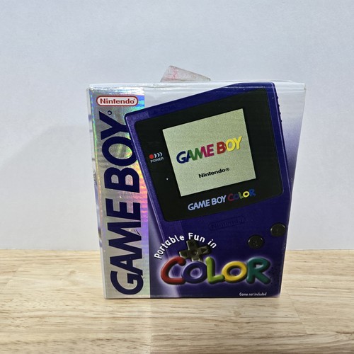 Grape Purple Nintendo Game Boy Color Handheld Console Box & 1 Bookle ...