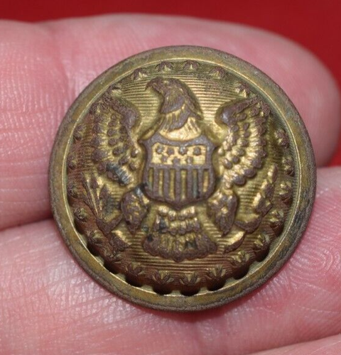 Union Staff Officer coat button, WATERBURY back mark, non-dug? | eBay