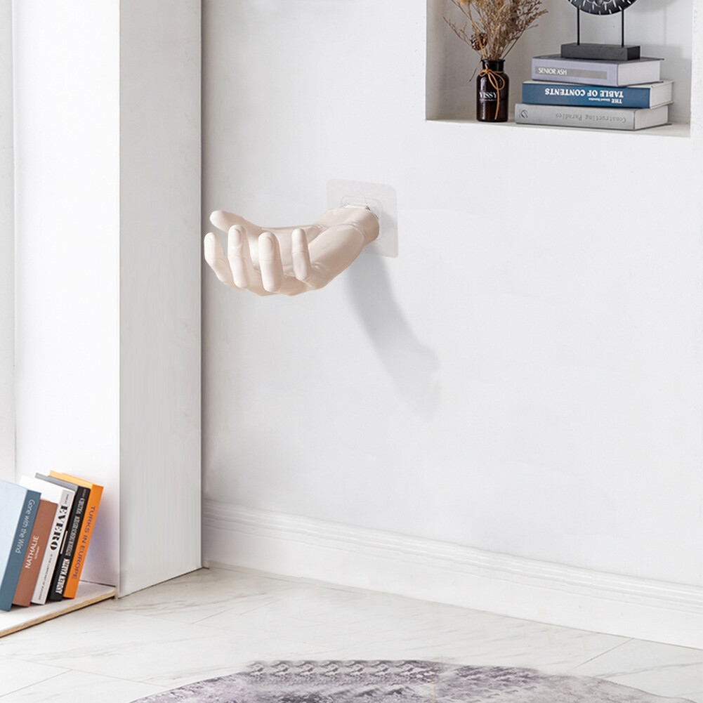 Resin Wall Hanger Self Adhesive Hand Shape Wall Hooks for Home Bathroom ...