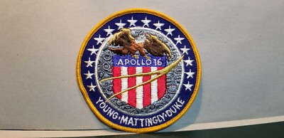 APOLLO 16 MISSION PATCH (YOUNG-MATTINGLY-DUKE) | eBay