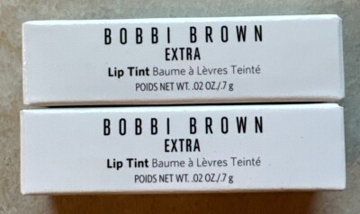 2x BOBBI BROWN Extra Lip Tint Tinted Balm BARE PINK Mini .02oz NIB Free ...