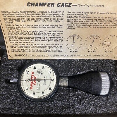 Inspection Gauges - Barcor Chamfer