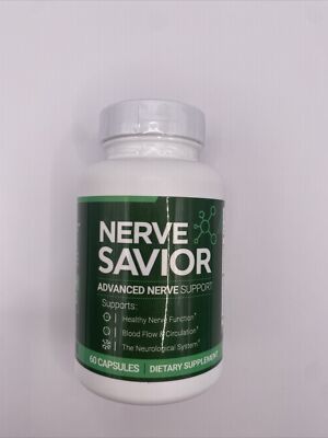 Nerve Savior Advanced Nerve Support 60 Capsules - New / Sealed! Exp 12/ ...