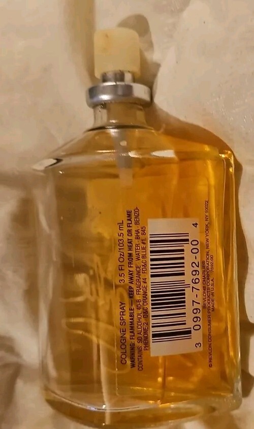 Original Revlon Charlie Cologne Spray Large 3.5 oz. Bottle. no box or ...