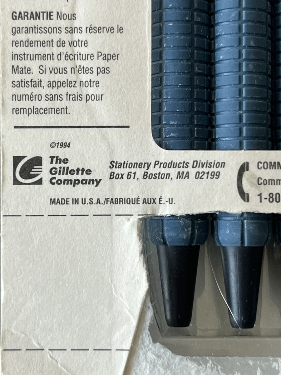 Vintage Papermate Dynagrip Rt10 Pen Med Point Purple Ink