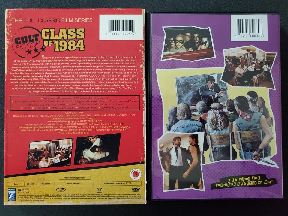 Class of 1984 DVD w/ Slipcover Perry King, Michael J. Fox 1982 Anchor ...