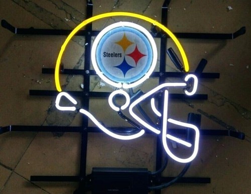 Pittsburgh Steelers Neon Sign Light Sport Pub Bar Wall Window Decor ...