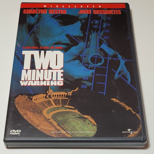Two-Minute Warning DVD 1976 Charlton Heston John Cassavetes Free 1-Day ...