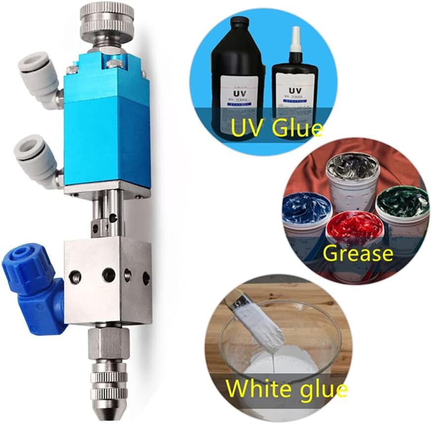 Pneumatic Thimble Dispensing Valve UV Glue Dispenser Valve 0.01ML ...