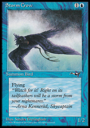 1x Storm Crow (Flying Left) Moderate Play, English - Alliances MTG | eBay