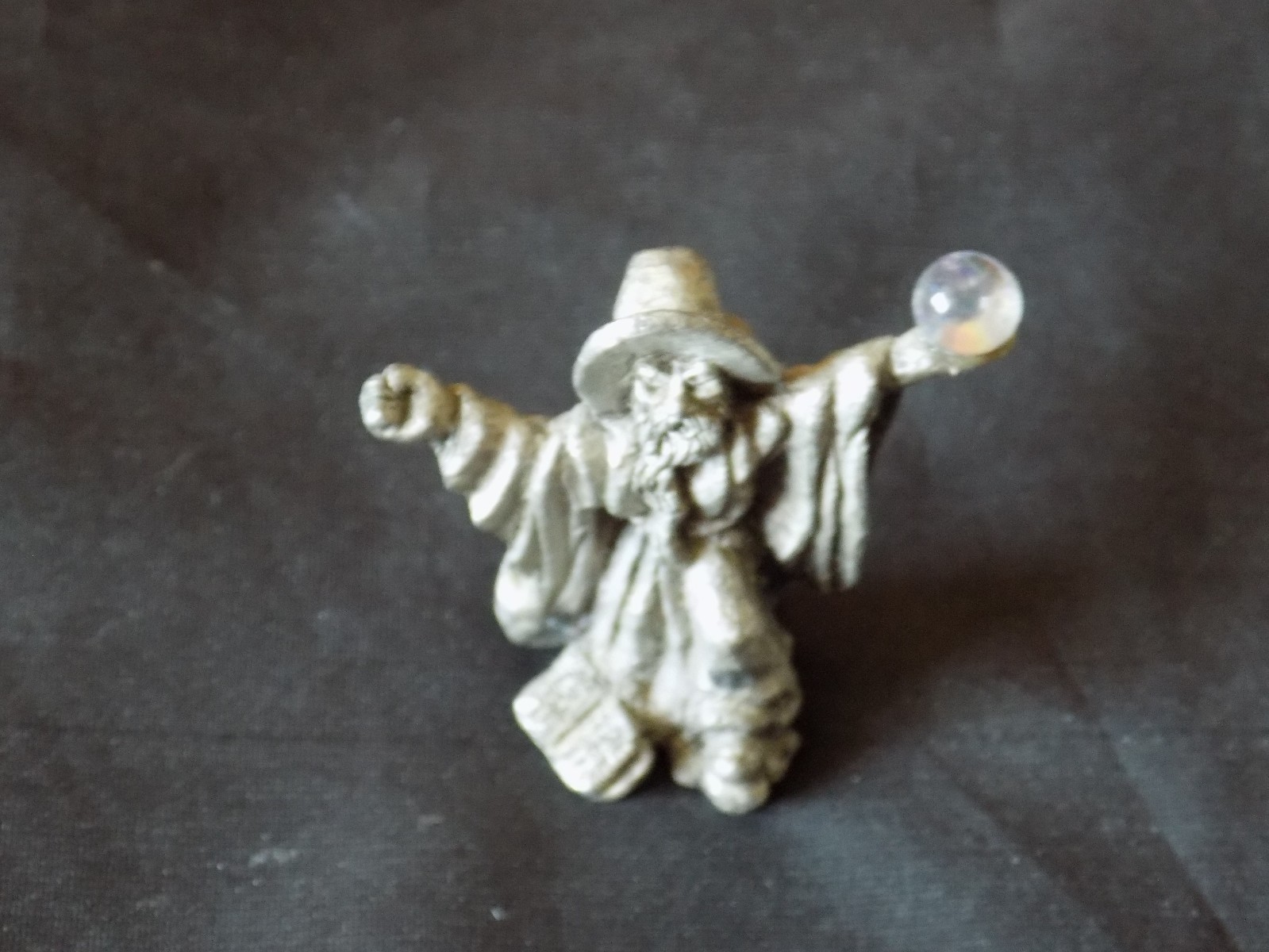 Wizard Pewter Figurine Fantasy Crystal Decorative Collectible NEW! | eBay