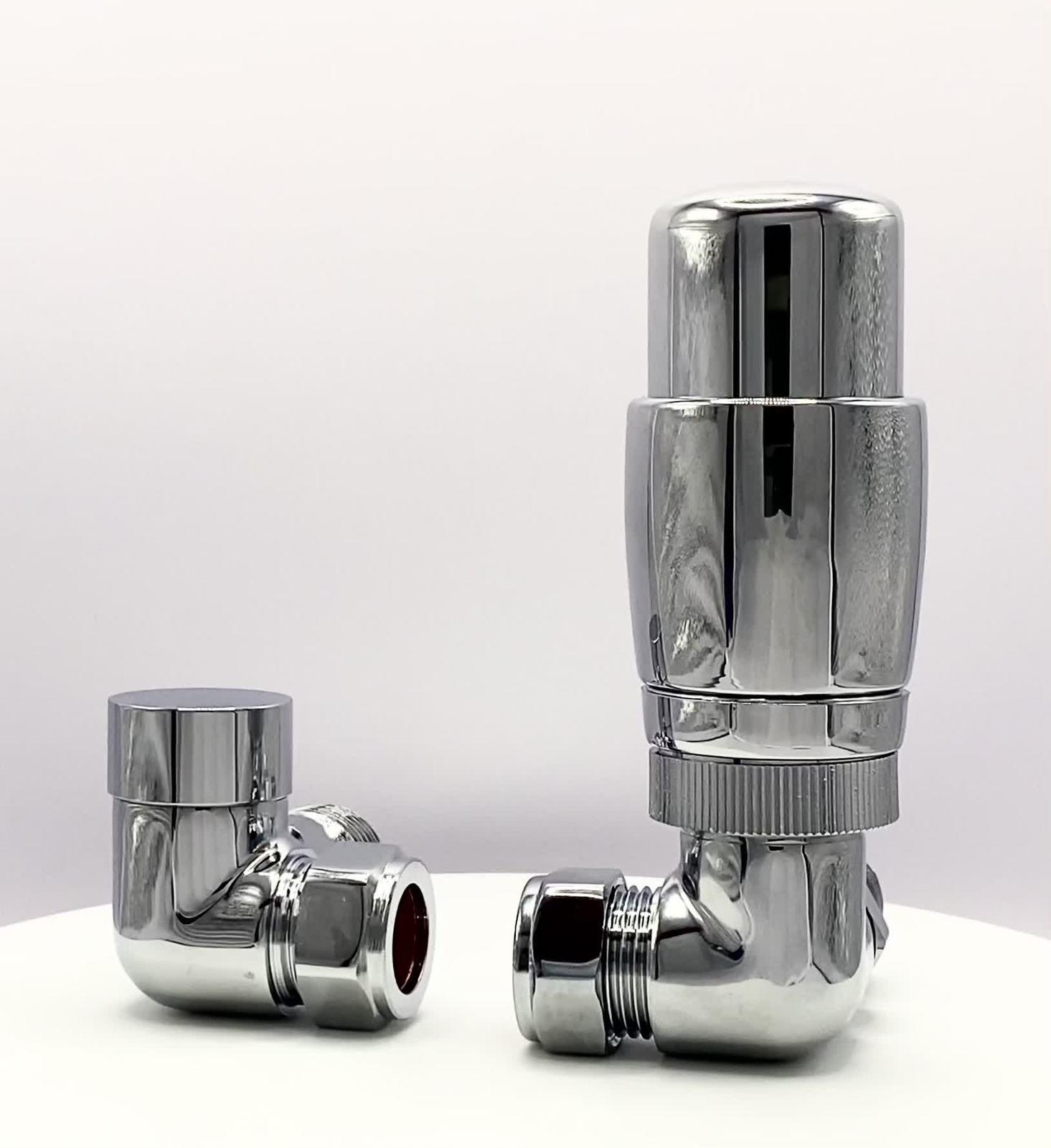 Oslo Chrome Radiator Valve - TRV/Manual | Angled, Straight, Corner ...