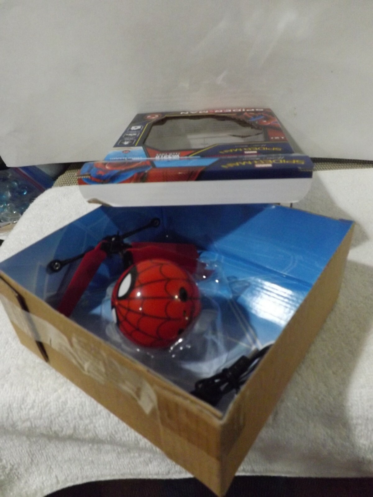SPIDER-MAN Flying UFO Ball Helicopter World tech Toys Spiderman ...