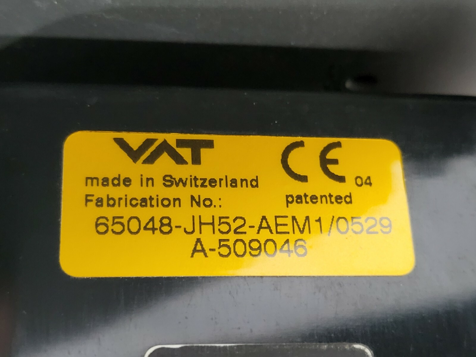 VAT Pendulum Valve 65048-JH52-AEM1 for sale online | eBay