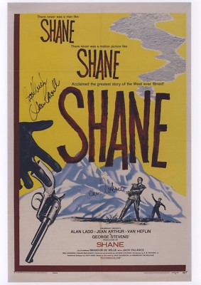 Shane signed movie poster print | eBay